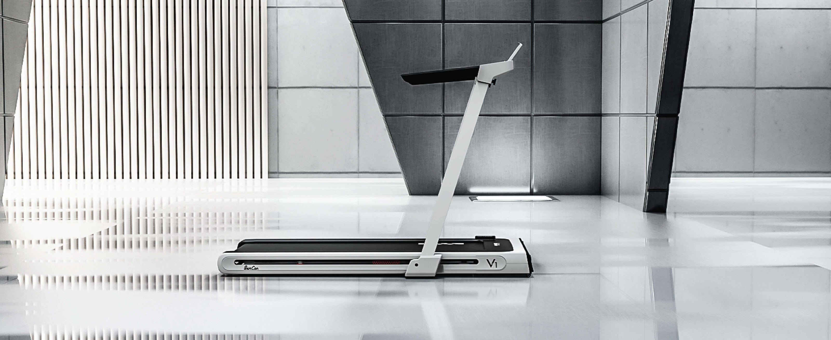 Low Profile Treadmill - Muscle D Fitness - LED Display - Heart Rate Mo
