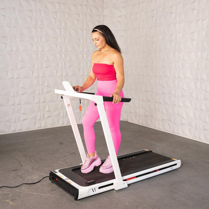Low Profile Treadmill - Muscle D Fitness - LED Display - Heart Rate Mo