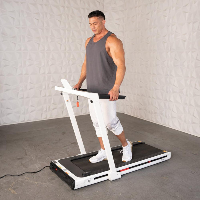 Low Profile Treadmill - Muscle D Fitness - LED Display - Heart Rate Mo