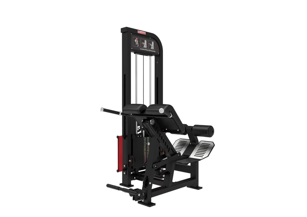 Excel Loaded Back Extension - Muscle D Fitness - Selectorized 45 Degre