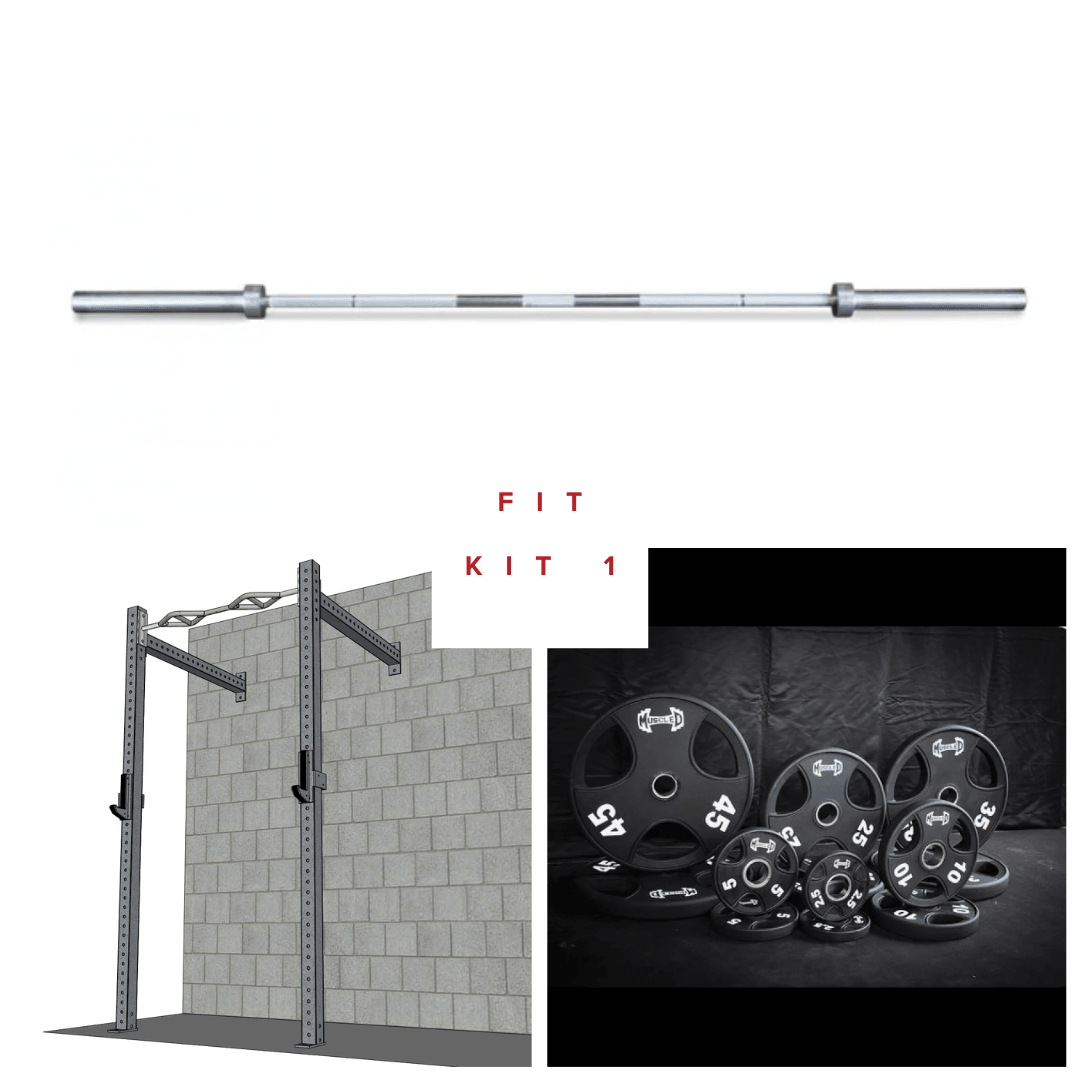 TGrip Commercial 4' Wall Mount Rig Weight Set - 3x3 Steel - Functional ...