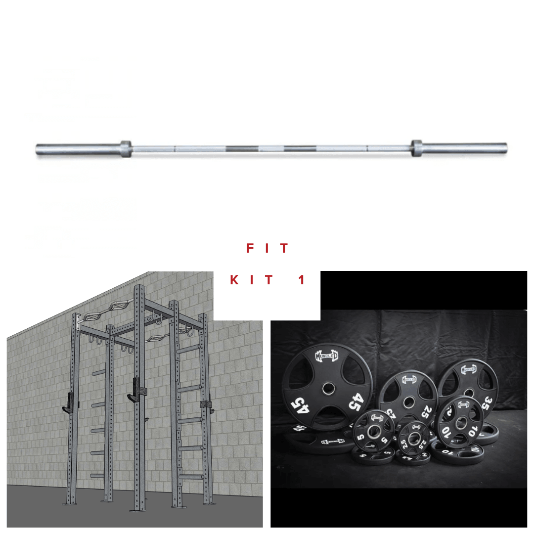 TGrip Commercial Double Half Rack Weight Set - 3x3 Steel - Functional ...