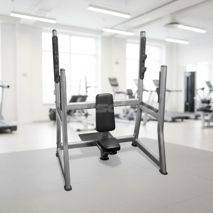 Olympic Military Bench - Muscle D Fitness - 11 Gauge Steel - Commercia