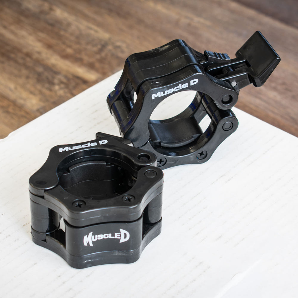 Pro Lock Jaw Collars (per pair) - Muscle D Fitness - Sturdy Olympic Ba