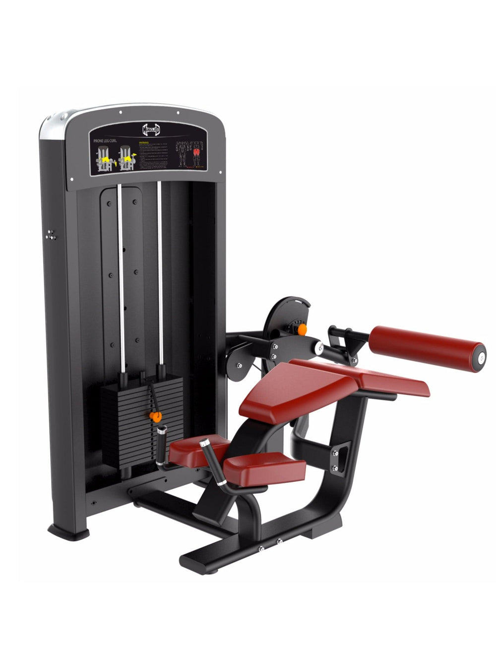 Elite Selectorized Prone Leg Curl - Muscle D Fitness - Commercial Grad
