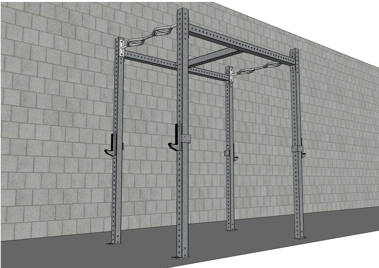 Kit TGrip Commercial 4' Wide Rig - 3x3 Steel - Functional Multi-Grip P ...