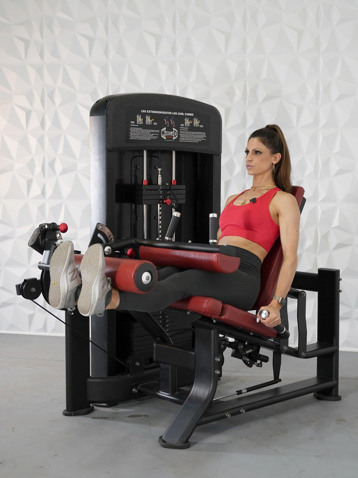Elite Selectorized Leg Extension Seated Leg Curl Combo - Muscle D Fitn