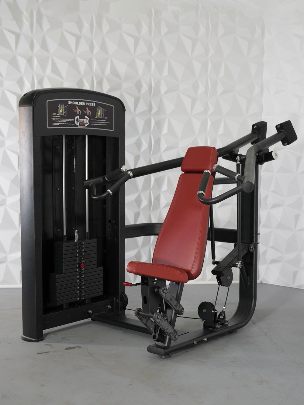 Elite Selectorized Shoulder Press - Muscle D Fitness - Commercial Adju