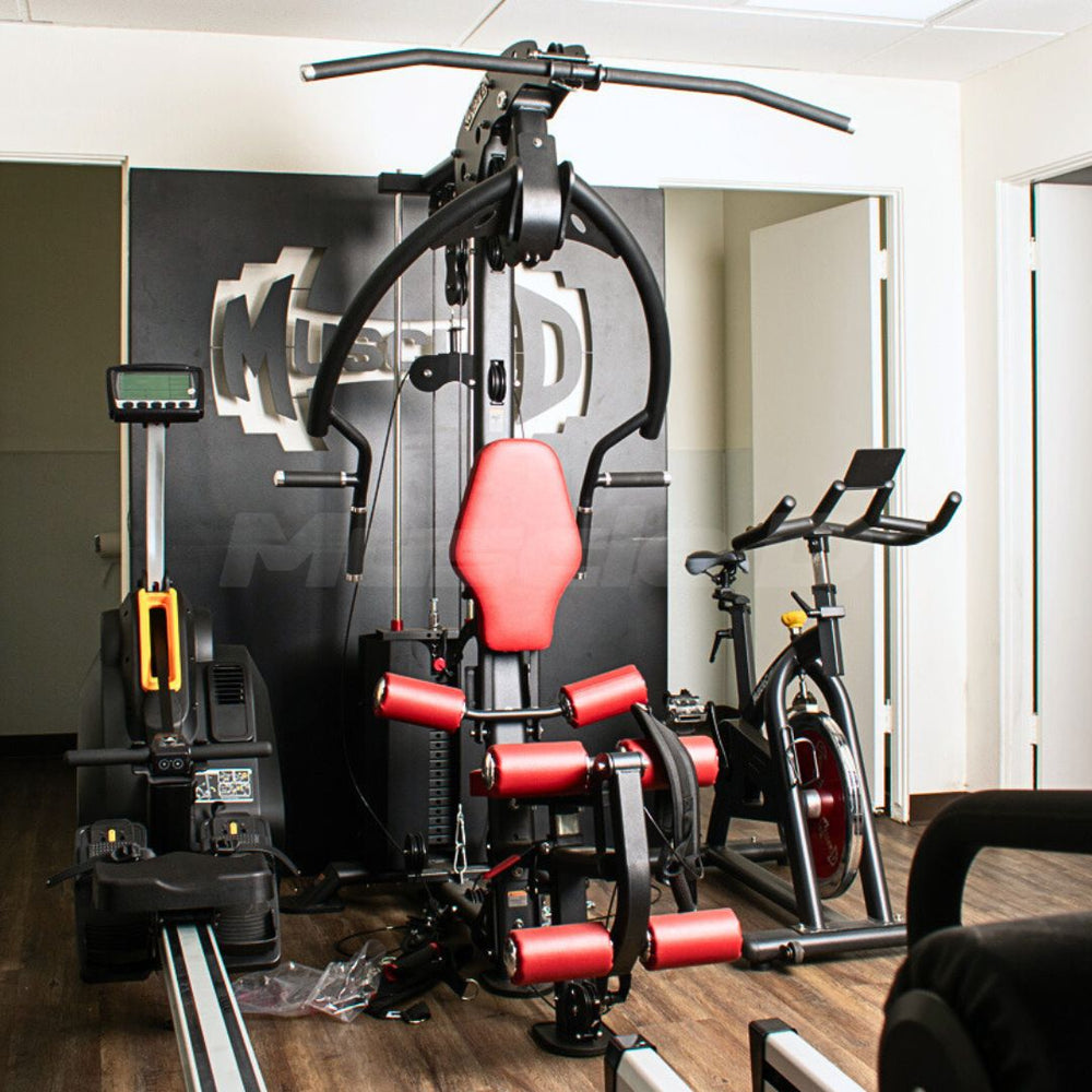 Muscle D Fitness Single-Stack Multi-Gym | Full Body, Space-Saving