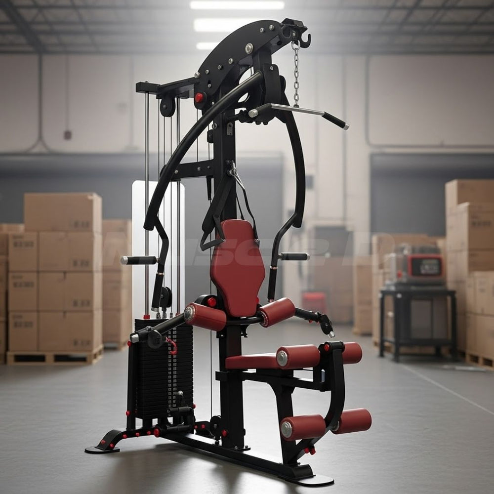 Muscle D Fitness Single-Stack Multi-Gym | Full Body, Space-Saving