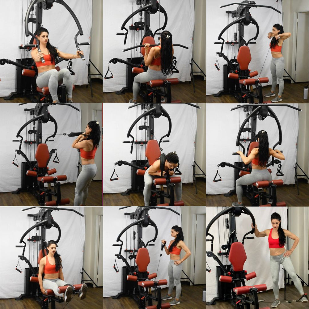 Muscle D Fitness Single-Stack Multi-Gym | Full Body, Space-Saving